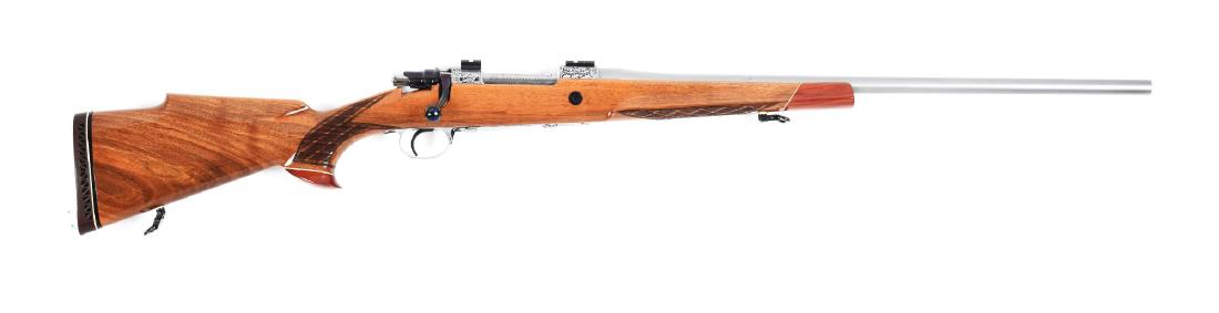 (C) Jarrett Custom Bolt Action Rifle.