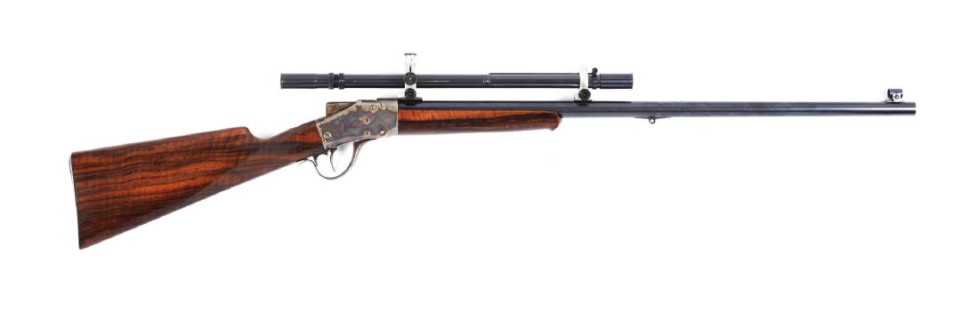 (a) Custom 1878 Sharps Single Shot Target Rifle.