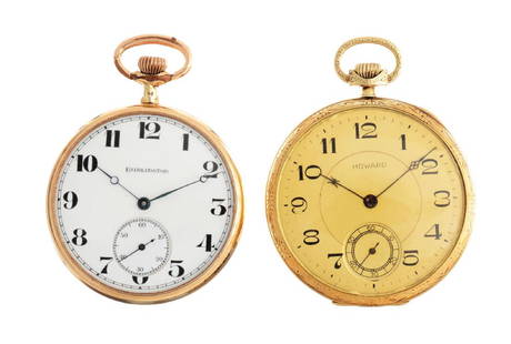 Burlington Gold Filled Open Face Pocket Watch