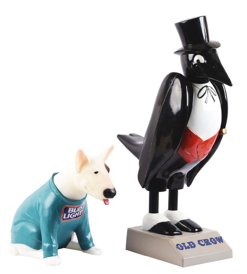 Lot Of 2 : Spuds MacKenzie and Old Crow Advertising