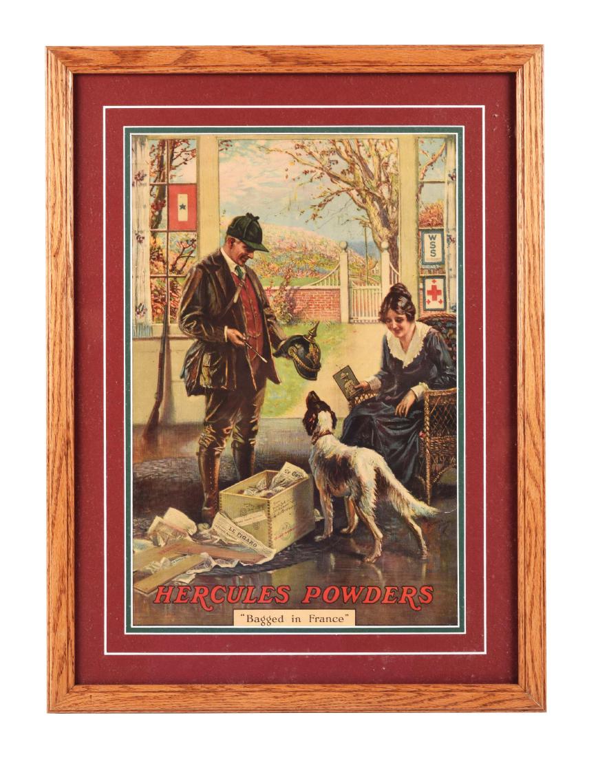 Vintage Hercules Powder Co Advertising Poster.