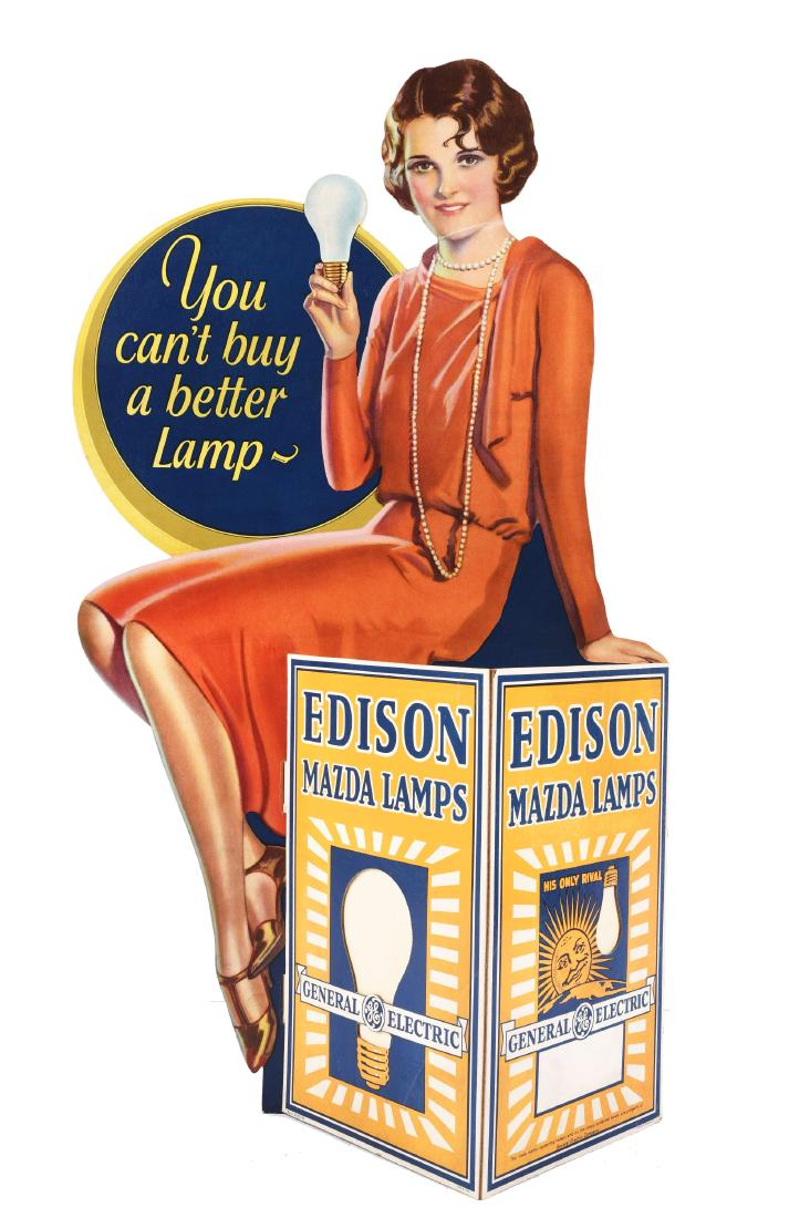 Edison Mazda Lamps Display.