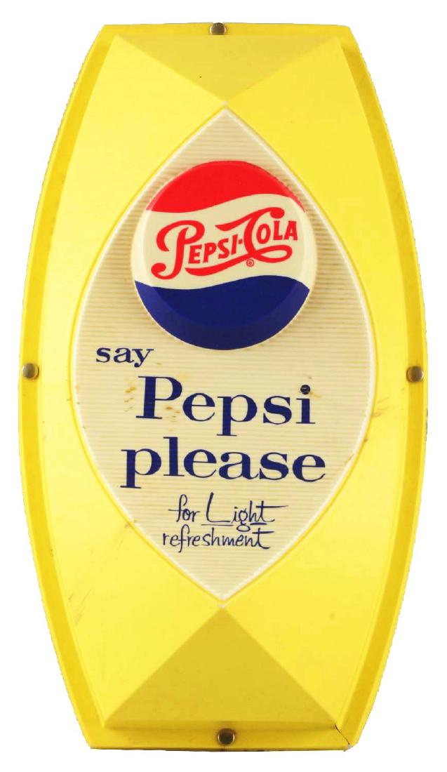Pepsi Light Up Advertising Sign.