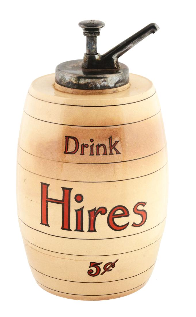 Hires Root Beer Syrup Dispenser.