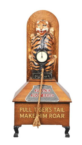 1¢ Exhibit Supply Co. Tiger Pull Strength Tester Arcade