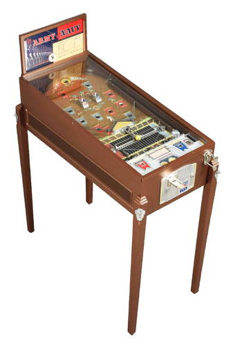 5¢ Rock Ola Army Vs. Navy Pinball Machine.
