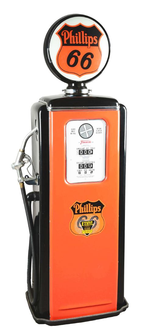 Reproduction Phillips 66 Ethyl Gas Pump.