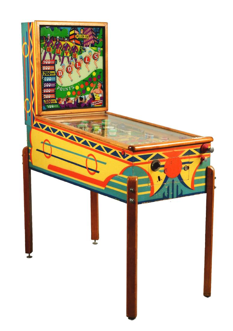 5¢ Gottlieb's Guys Dolls Pinball Machine.