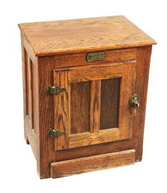 Replica White Clad Brand Oak Ice Box
