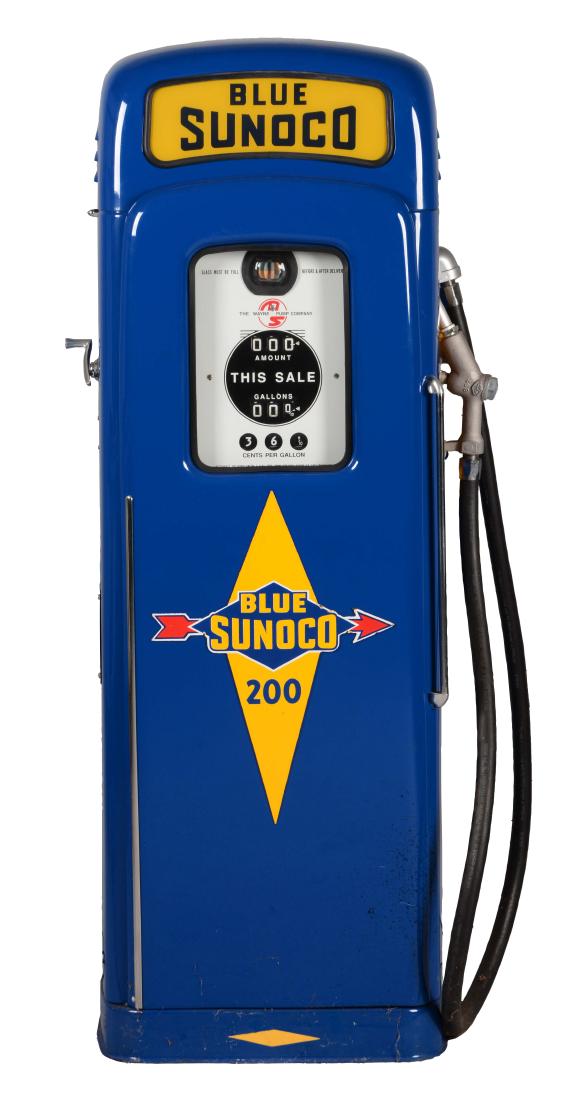 Restored Wayne 80 Sunoco Gas Pump.