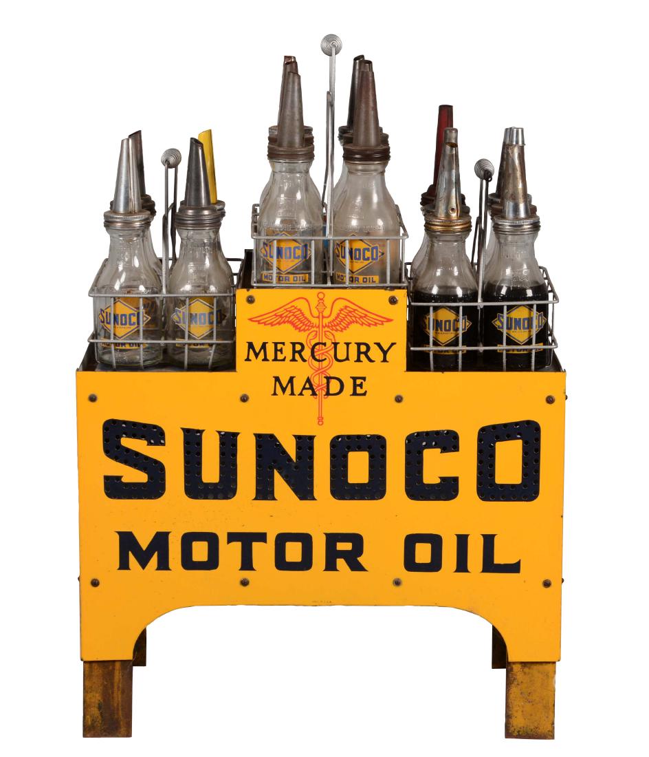 Sunoco Mercury Made Motor Oil Porcelain Bottle Rack - Feb 22, 2018 ...