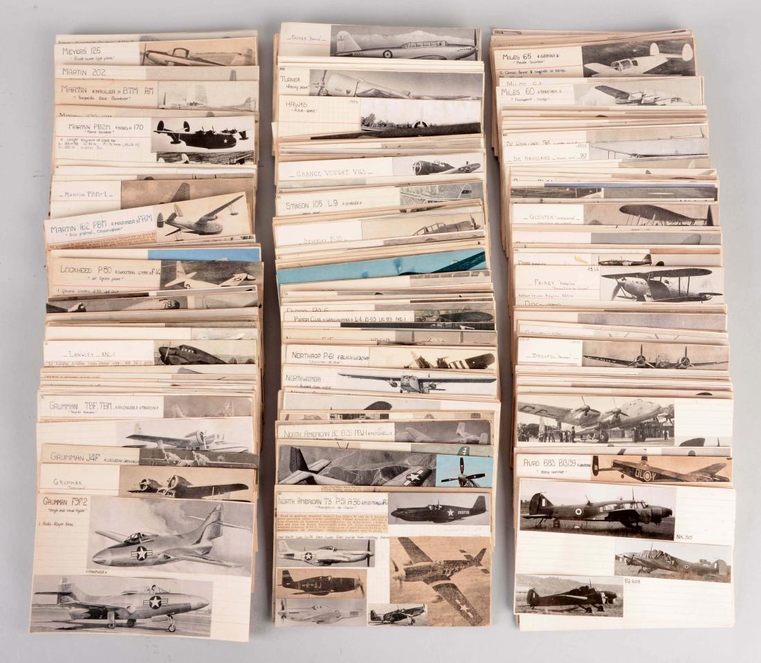Large Lot of Airplane Note Cards with Photographs