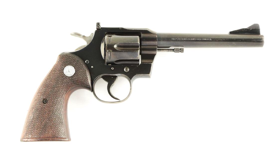 (C) Early Colt Model 357 Double Action Revolver.