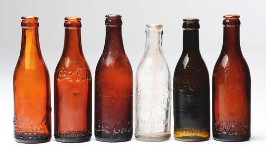 Early 1900's Coca Cola Amber Script Bottle
