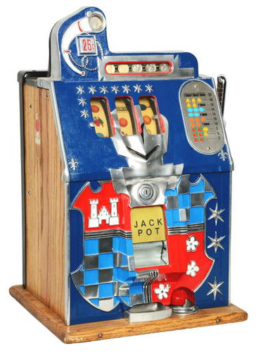 **25¢ Mills Castle Front Slot Machine.