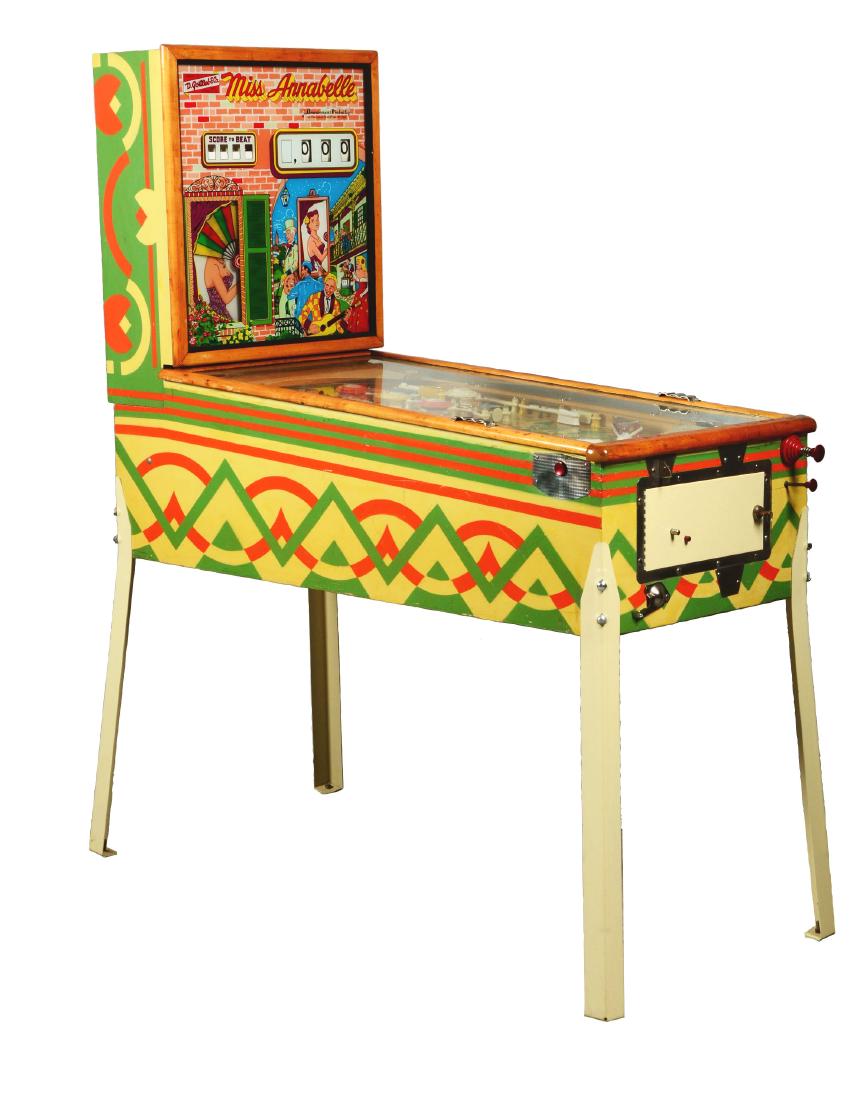 10¢ Gottlieb's Miss Annabelle Pinball Machine.
