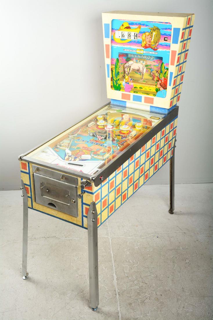 10¢, 25¢ Gottlieb's Buckaroo Pinball Machine.