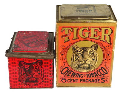 Tiger Chewing Tobacco Tin