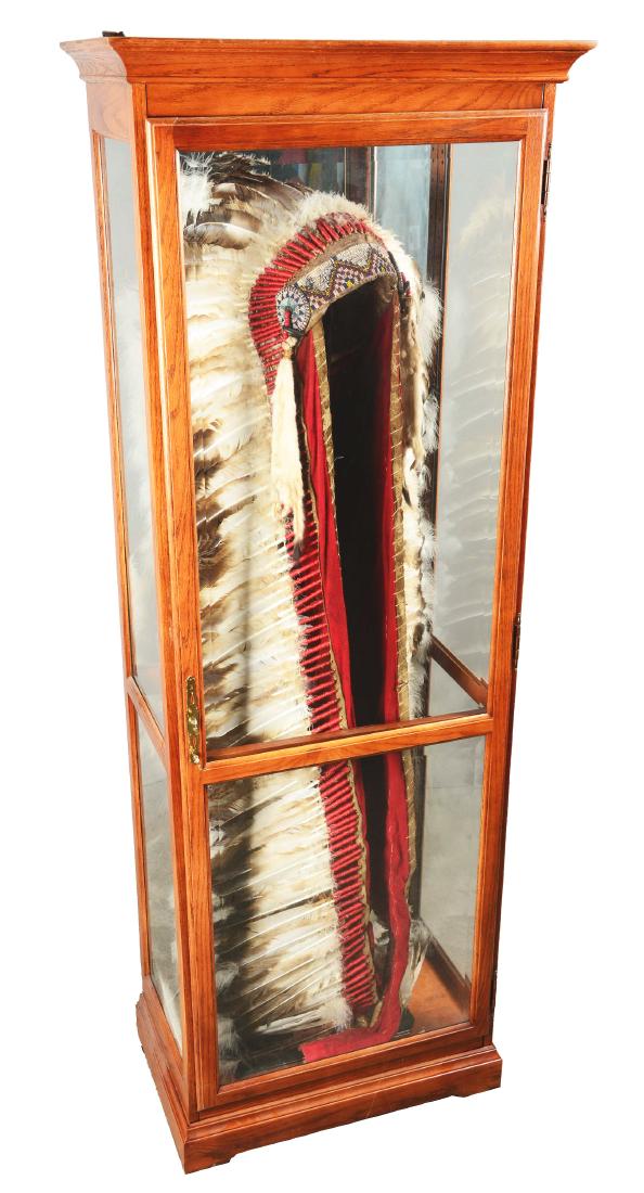 Native American Headdress Display.