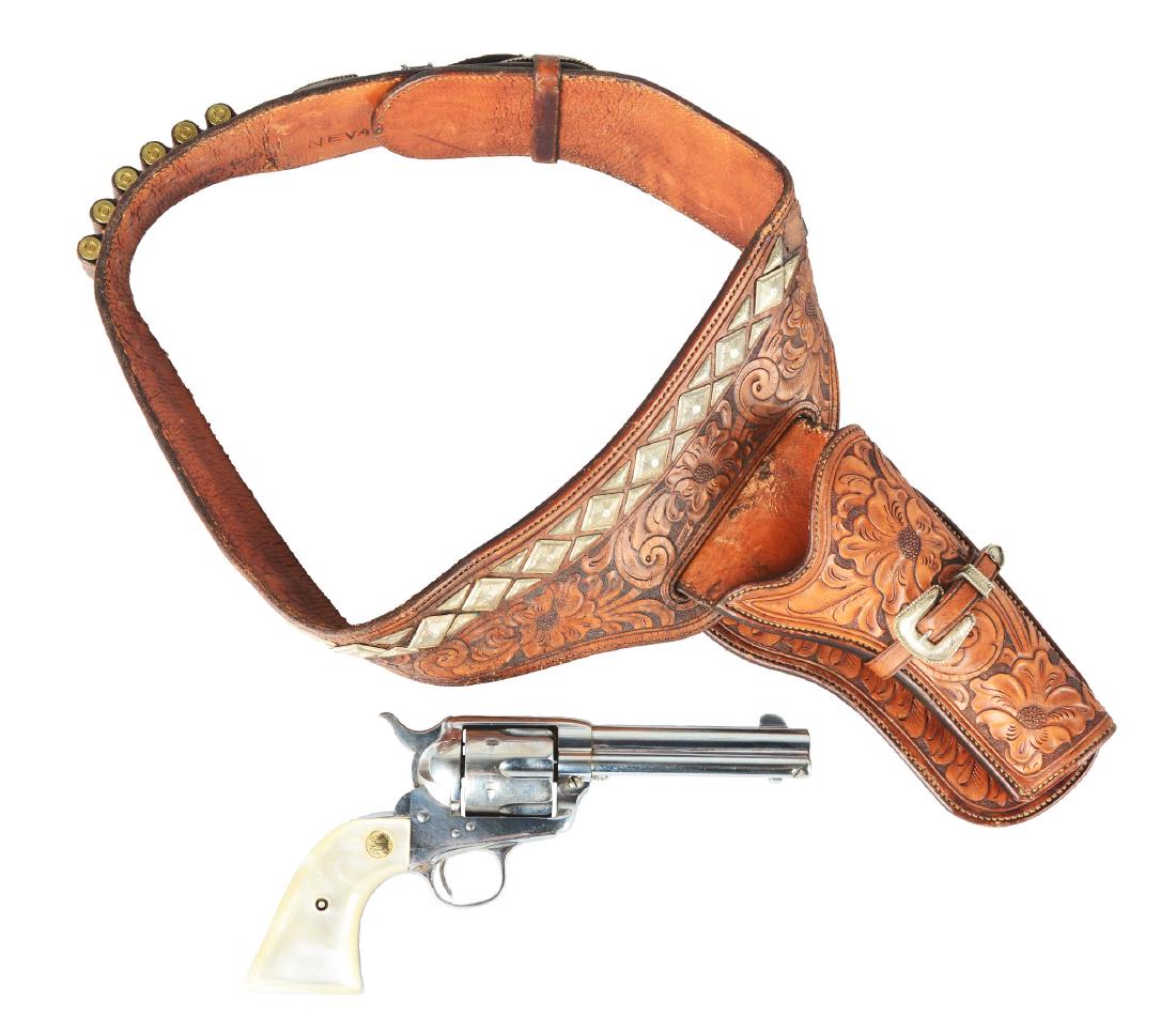 (A) McCabe Hollywood Holster With Colt Single Action