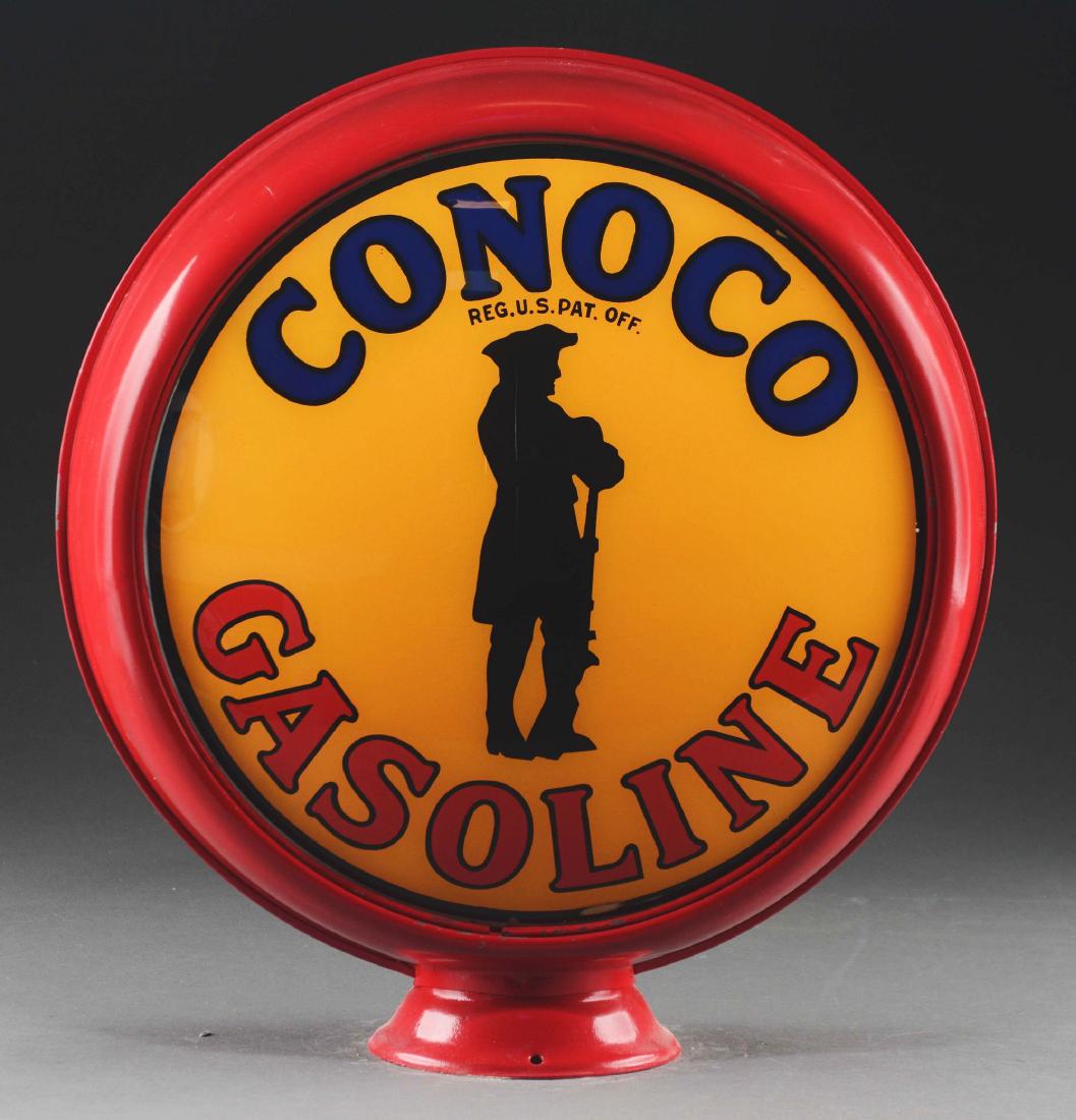 Conoco Gasoline with Minuteman Graphic 15" Complete Gas