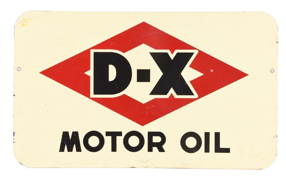 DX Motor Oil Porcelain Sign.