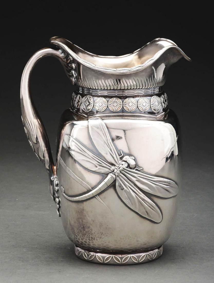 A Whiting Sterling Water Pitcher, Aesthetic Period.