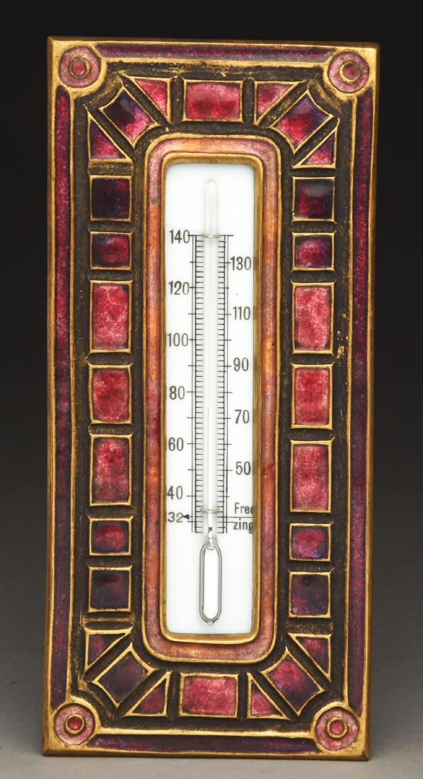 Tiffany Furnaces Art Deco Thermometer.