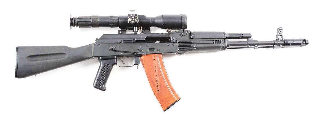 (m) Scoped Itm Arms Ak 74 Semi Automatic Rifle.