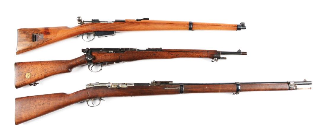 (C) Lot of 3: European Military Rifles.