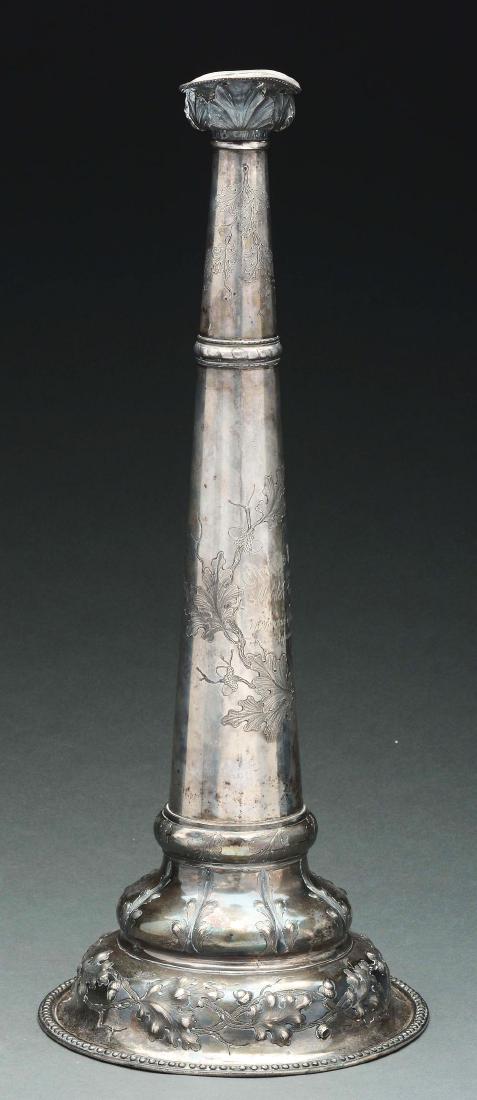 Antebellum Coin Silver Fireman's Trumpet.
