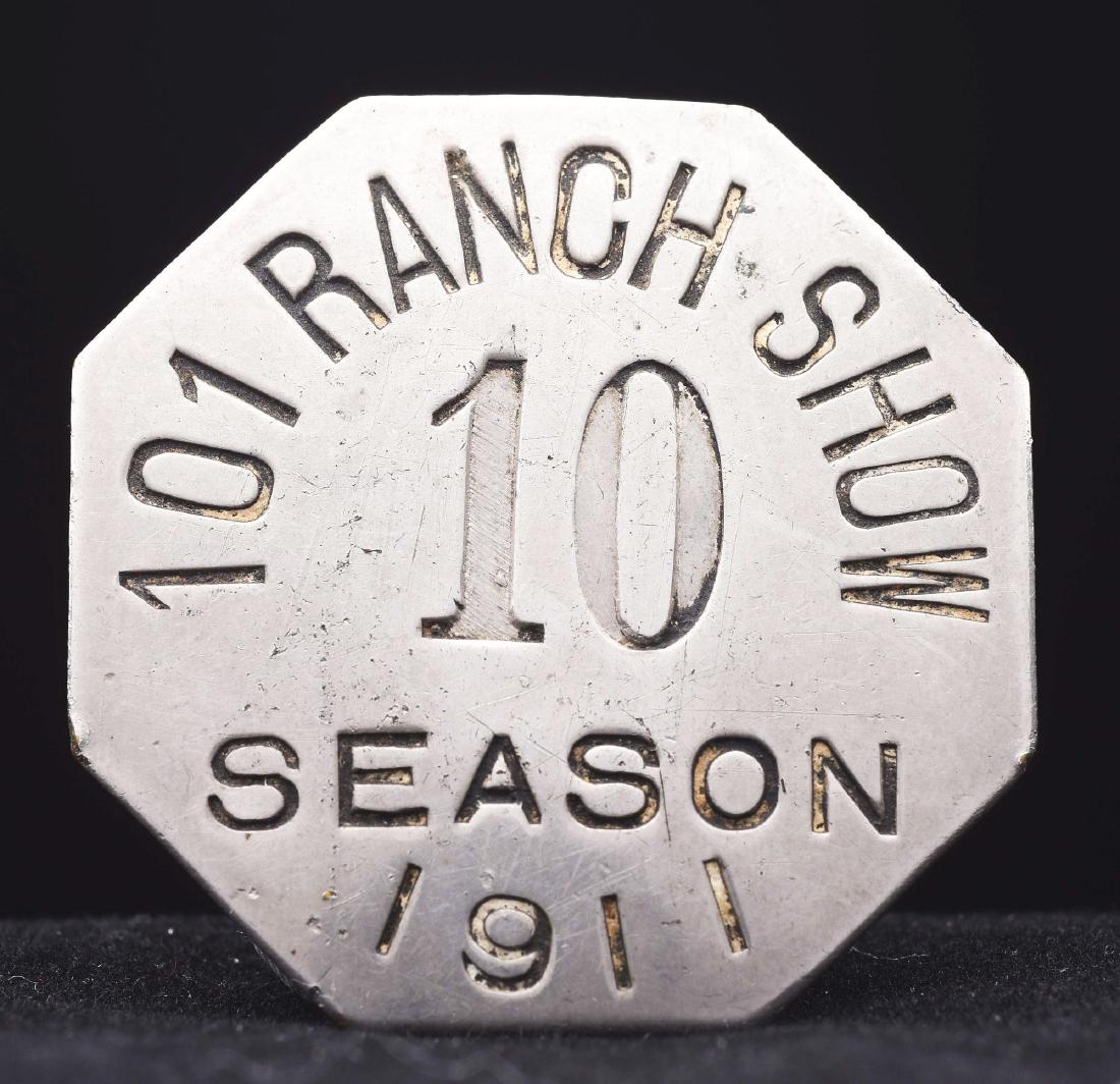 101 Ranch Show (1911) Employee Badge.