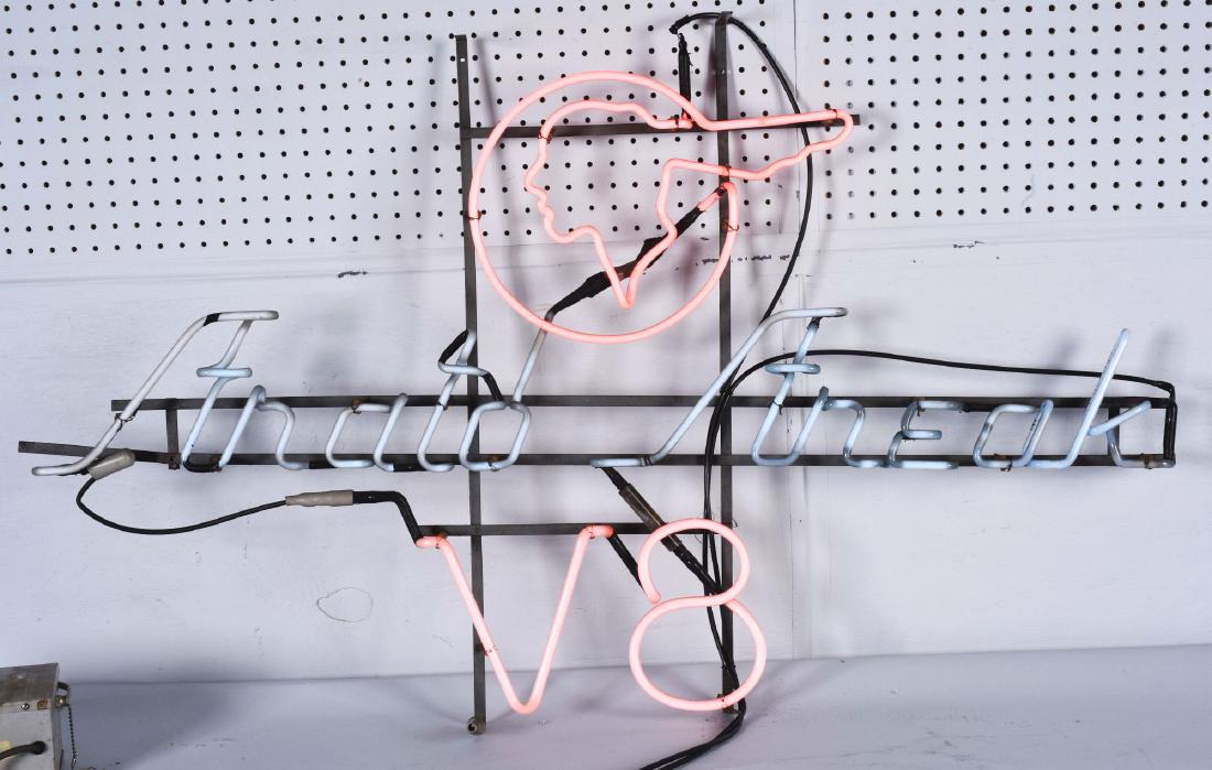 Pontiac Strato Streak V8 Neon Dealership Sign with