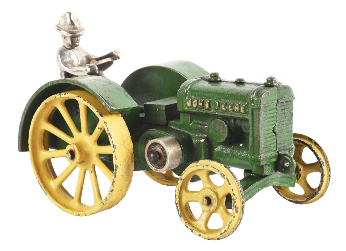 Scarce Cast Iron Vindex Model D John Deere Tractor.