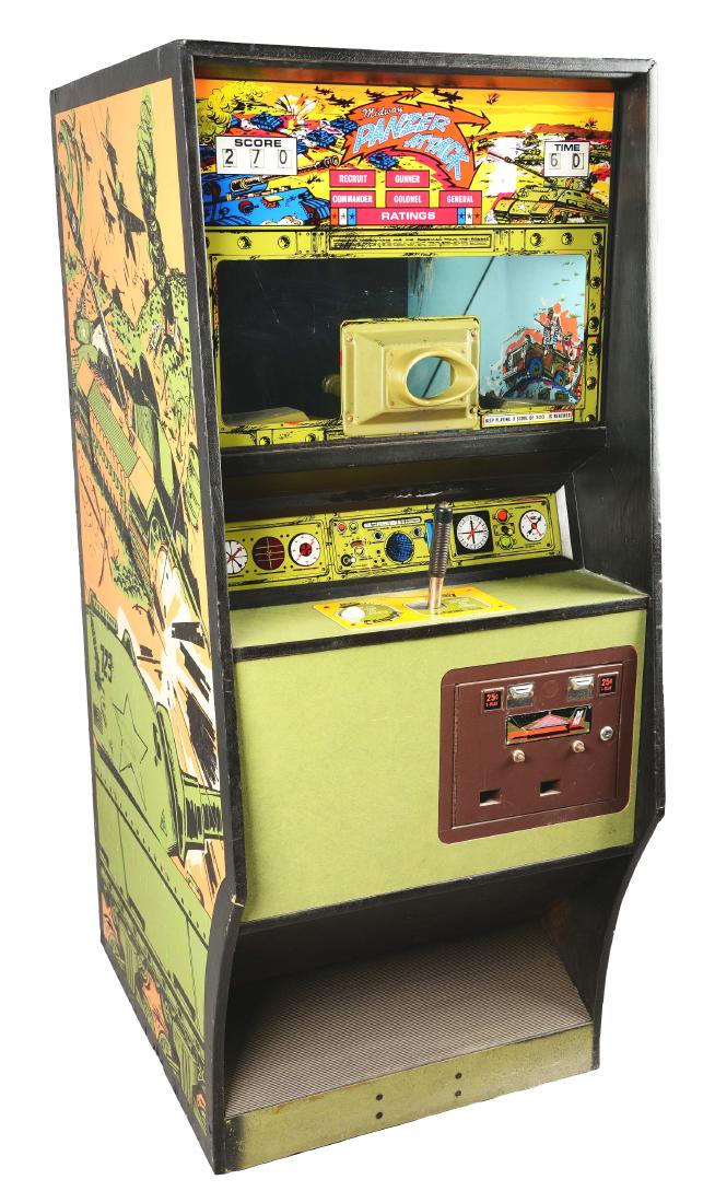 25¢ Midway's Panzer Attack Arcade Machine.