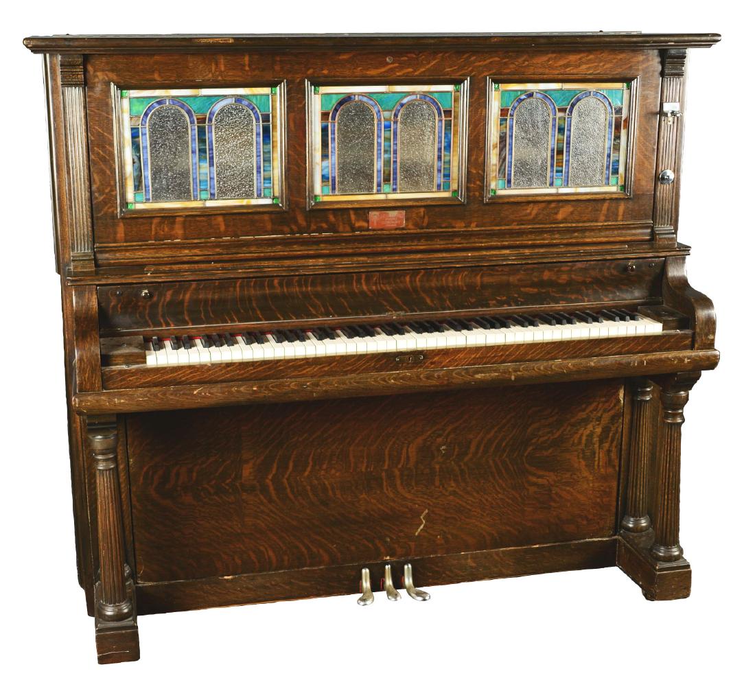 5¢ Seeburg "Cremona" Upright Nickelodeon Piano.