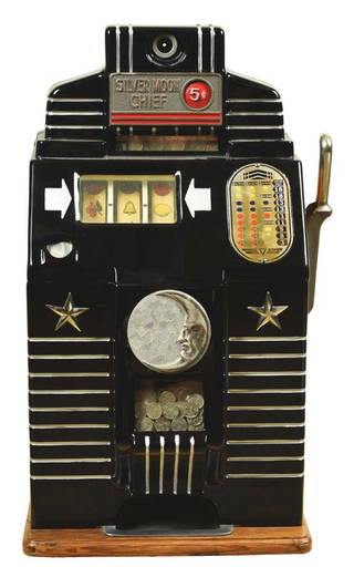 **5¢ O.D. Jennings Silver Moon Chief Slot Machine. - Oct 20, 2018 | Dan ...