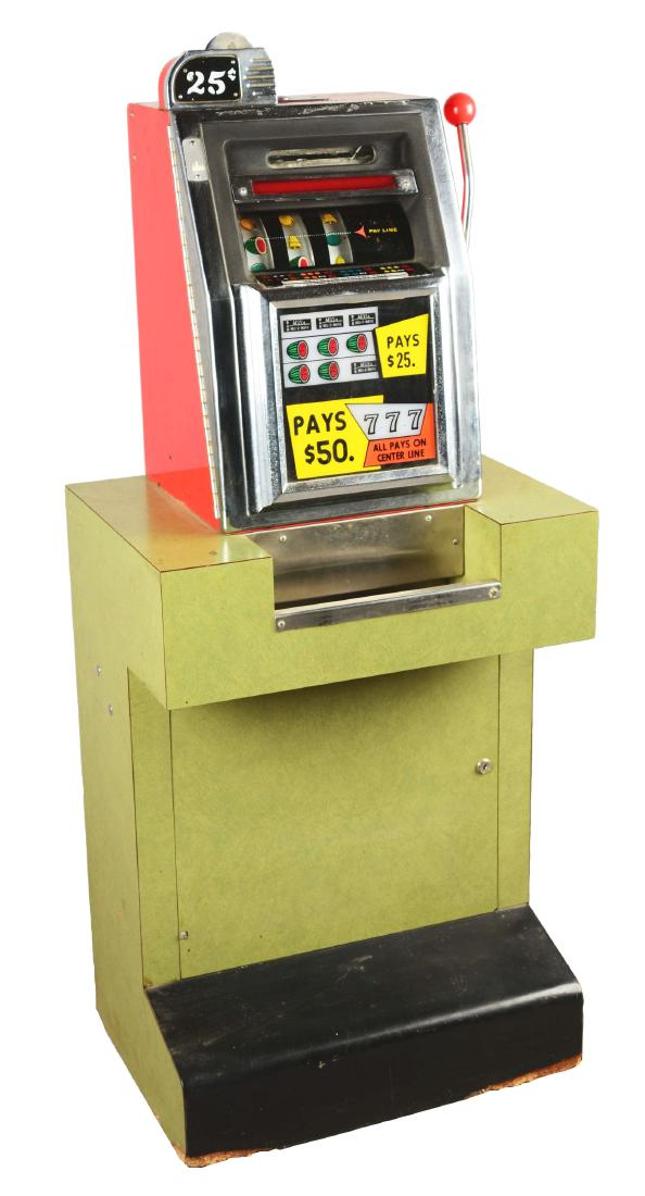 **25¢ Mills Novelty Co. Late Bell O Matic Slot Machine.