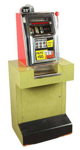 **25¢ Mills Novelty Co. Late Bell O Matic Slot Machine.