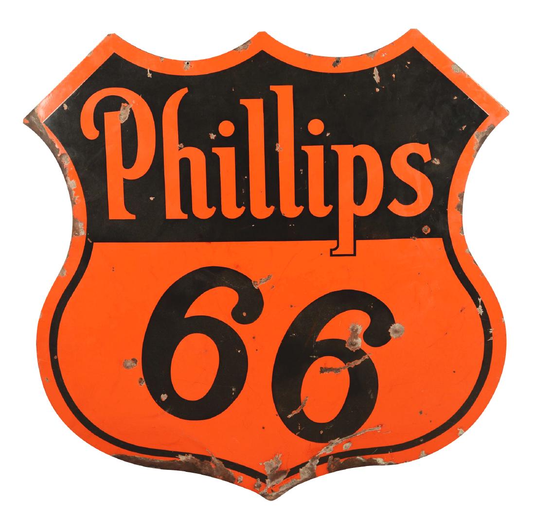 Phillips 66 Porcelain Advertising Sign.