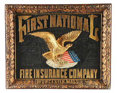 American Eagle Fire Insurance Advertising Sign