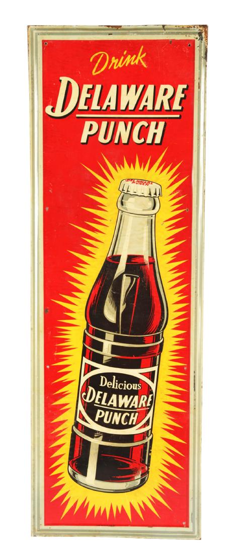 Tin Drink Delaware Punch Sign.