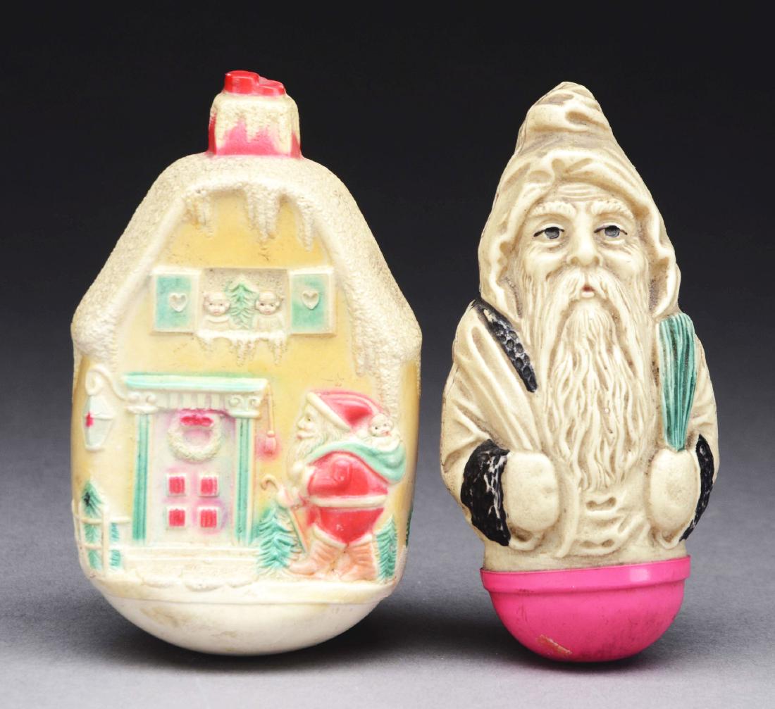 Lot Of 2: Celluloid Roly-Poly Toys.