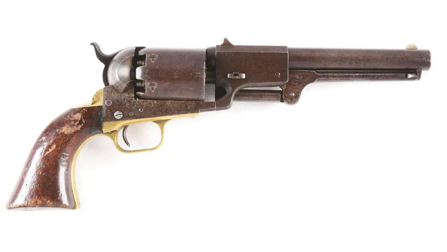 (a) Colt 3rd Model Dragoon Revolver (1856).
