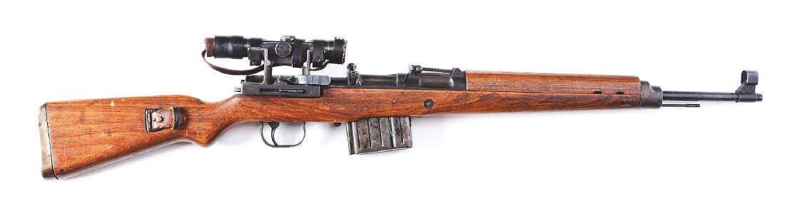 (C) K43 Rifle with Mounted Scope Snipers Rifle.