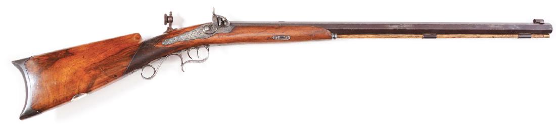 (a) American Made Percussion Jaeger Target Rifle In The