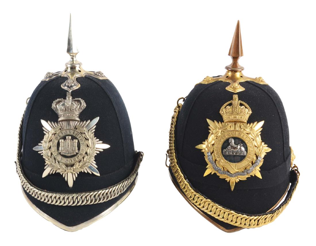 Lot Of 2: British 4th Devonshire Rifle Volunteer Corps