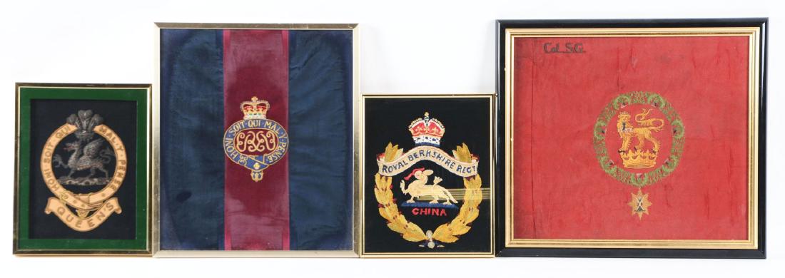 Lot Of 12: British Army Trumpet Banners & Pennants.