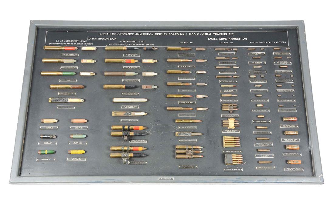 Bureau of Ordnance Amunition Display Board MK. 1. MOD.