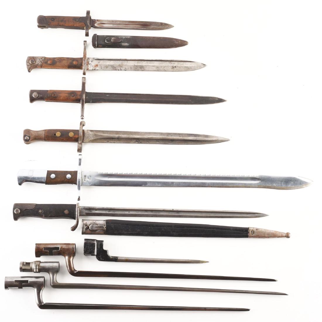 Collectors Lot Of 10 Bayonets Both European and